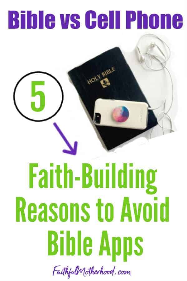 Bible Vs Cell Phone: 5 Faith-Building Reasons to Avoid Bible Apps ...