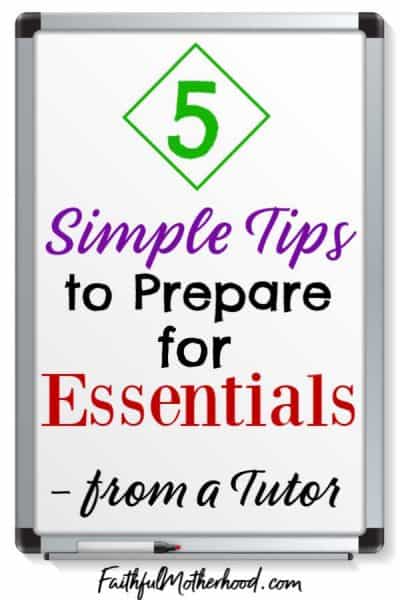 5 Simple Tips to Prepare for Essentials - Faithful Motherhood